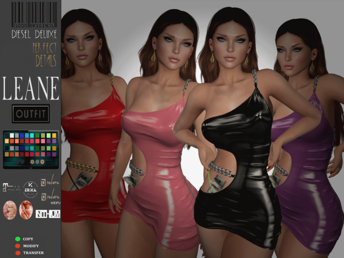 Second Life Marketplace [dieseldeluxe] Leane Sexy Money Outfit